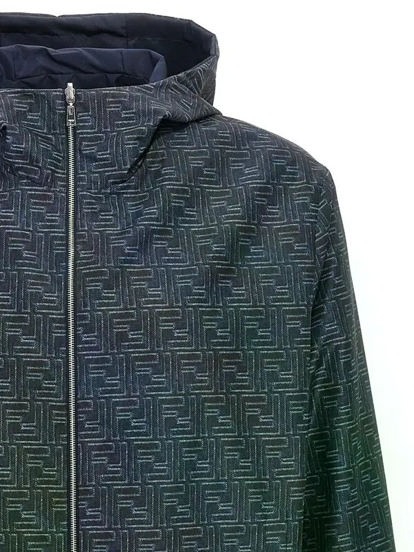 Fendi Patterned Hooded Jacket