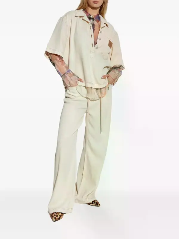 Munthe Drawstring Wide-leg Trousers