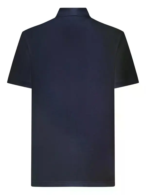 Giorgio Armani Cotton Polo Shirt - Blue