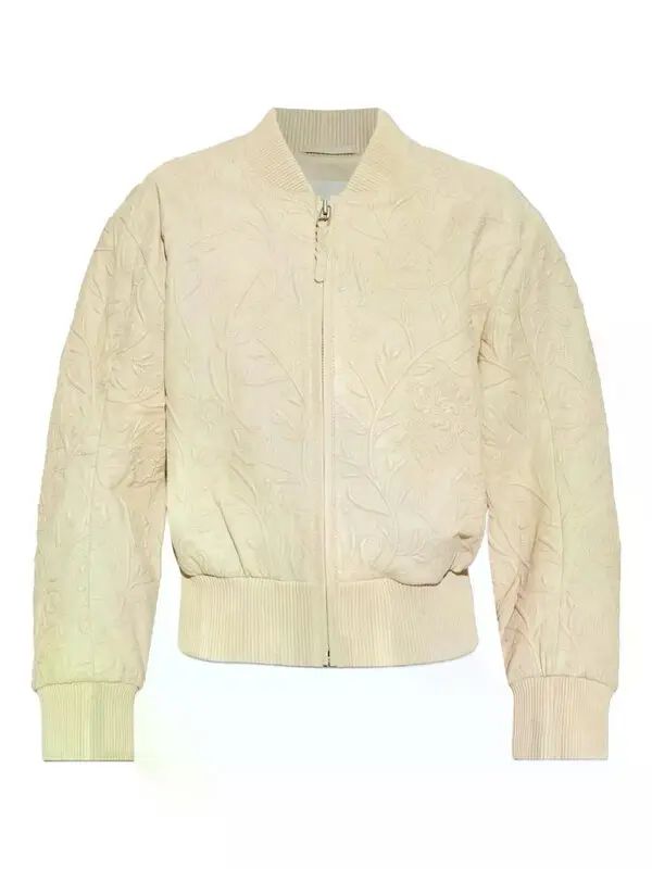 Munthe Ferril Leather Jacket - Neutrals