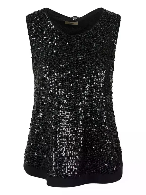 Herno Sequin Embellished Top