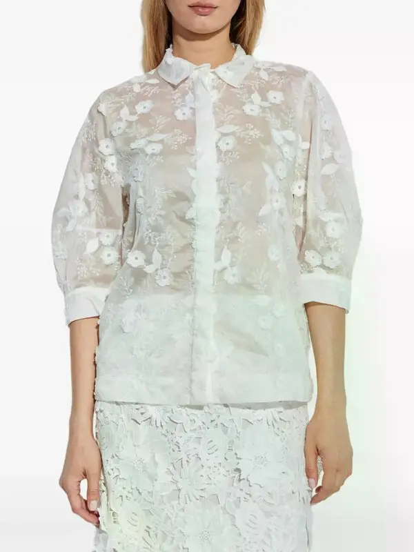 Munthe Floral-embroidered Shirt
