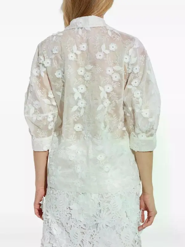 Munthe Floral-embroidered Shirt