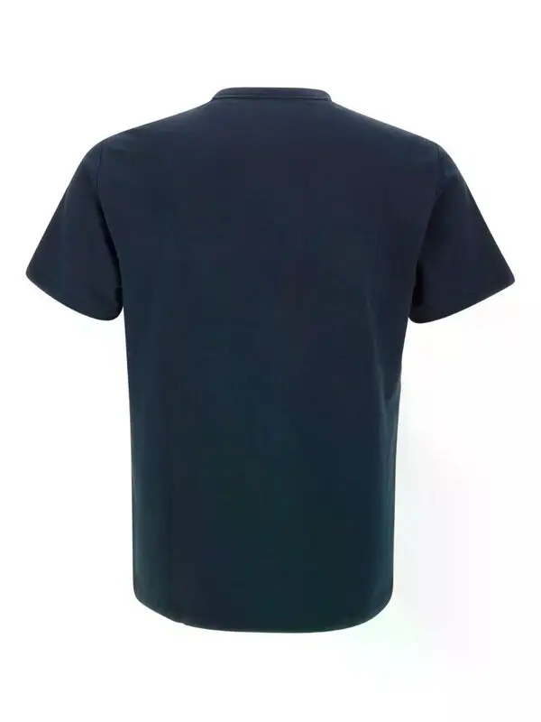 SUN 68 Logo-embroidered T-shirt - Blue