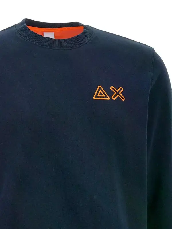 SUN 68 Logo-embroidered Sweatshirt - Blue