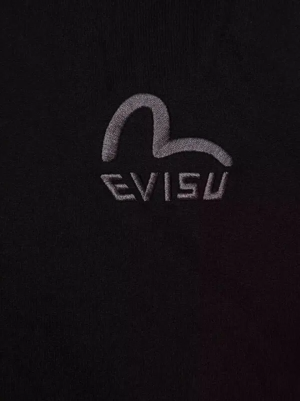 EVISU Logo-embroidered T-shirt