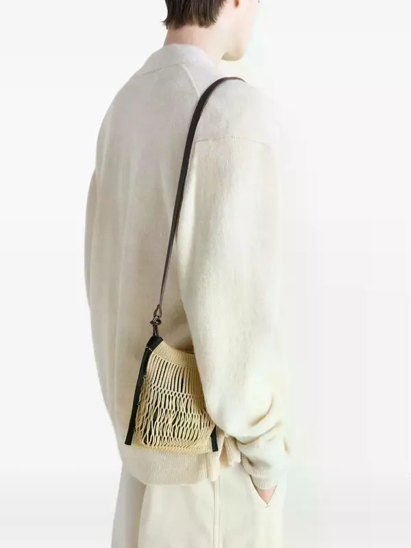 LEMAIRE Mini Crossbody Filt Net Bag - Neutrals