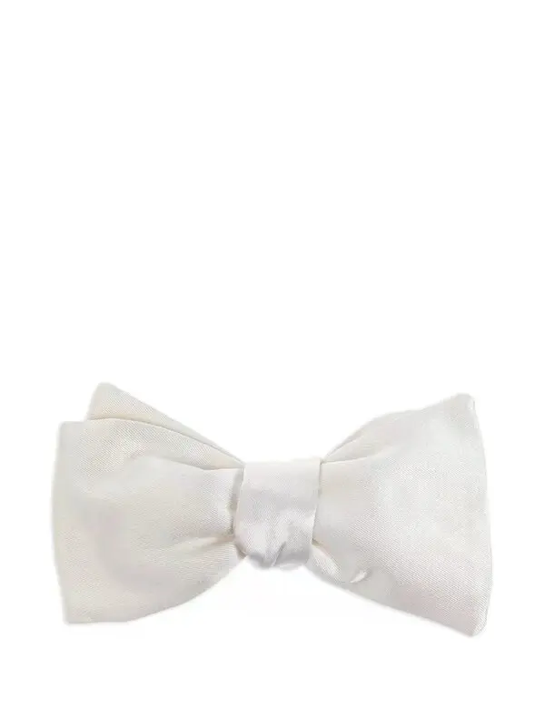 Giorgio Armani Silk Bow Tie - Neutrals