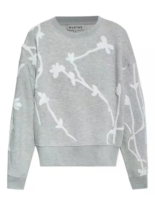 Munthe Floral-appliqué Sweatshirt