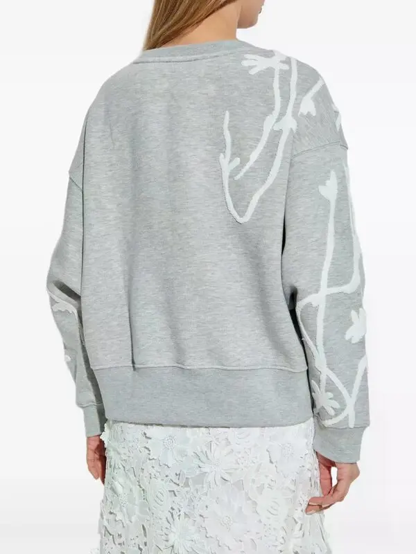 Munthe Floral-appliqué Sweatshirt
