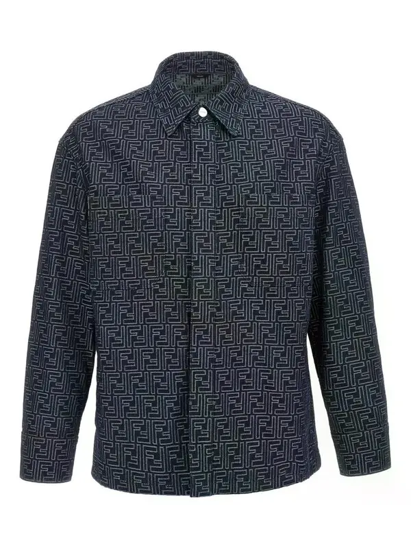 Fendi Monogram-pattern Shirt Jacket