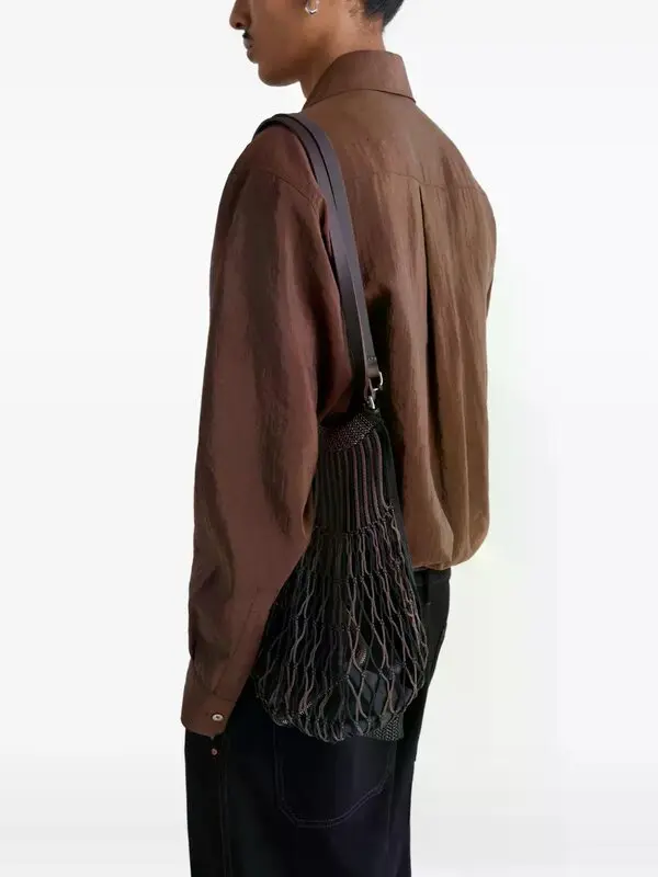 LEMAIRE Medium Net Shoulder Bag - Brown