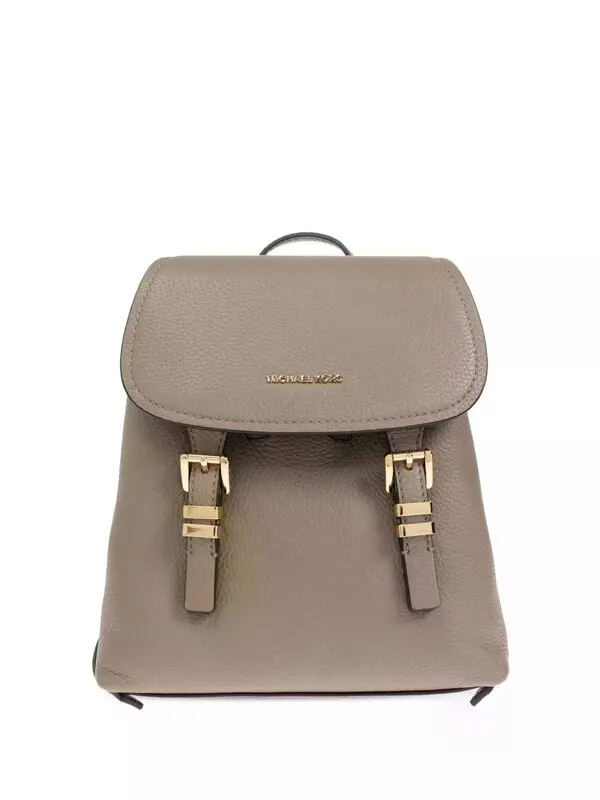 Michael Kors Grained-leather Backpack - Grey