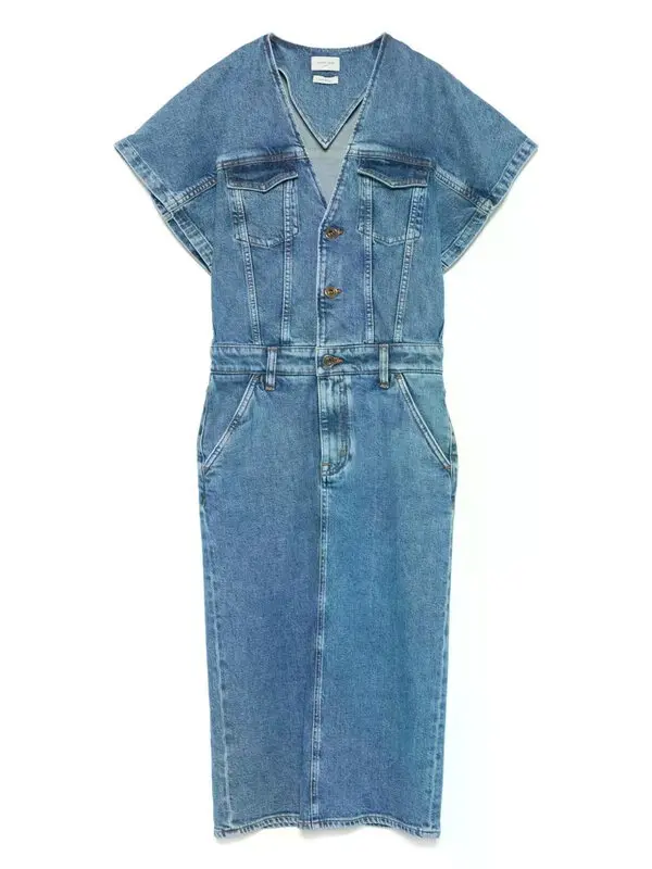 Jacob Cohen Denim Midi Dress In Blue - 23% Off | Editorialist