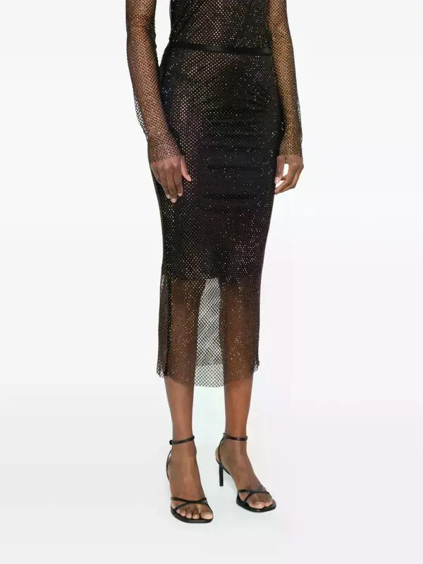 Sportmax Crystal-embellished Midi Skirt