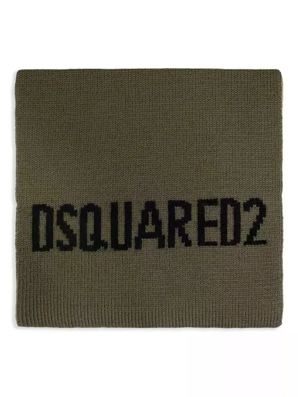 Dsquared2 Wool Scarf - Green