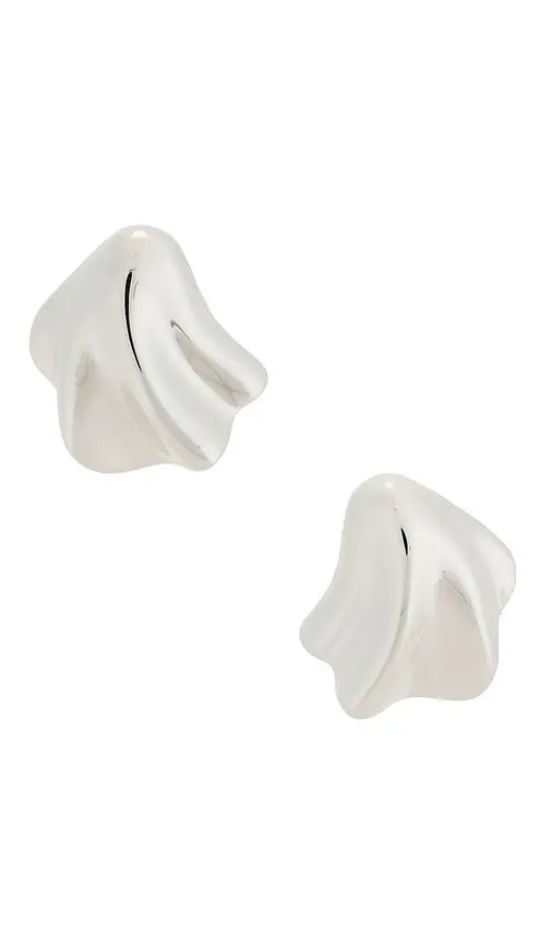 Jenny Bird Zoe Stud Earrings - Metallic Silver