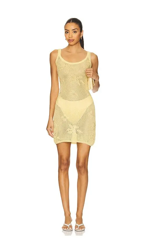 SNDYS. Terrina Mini Dress - Lemon