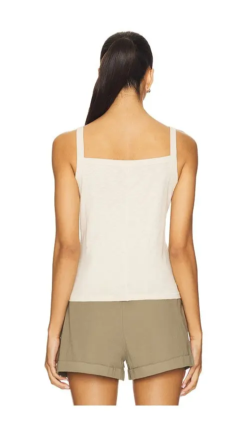 Rag & Bone Slub Square Neck Tank Top