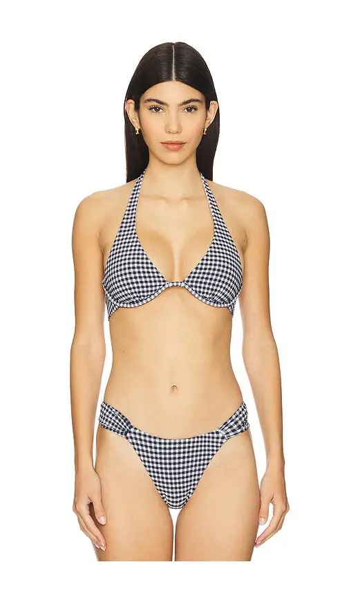 L*Space Isa Bikini Top - Atta Girl Gingham