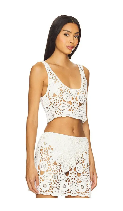 SNDYS. Tala Crochet Top