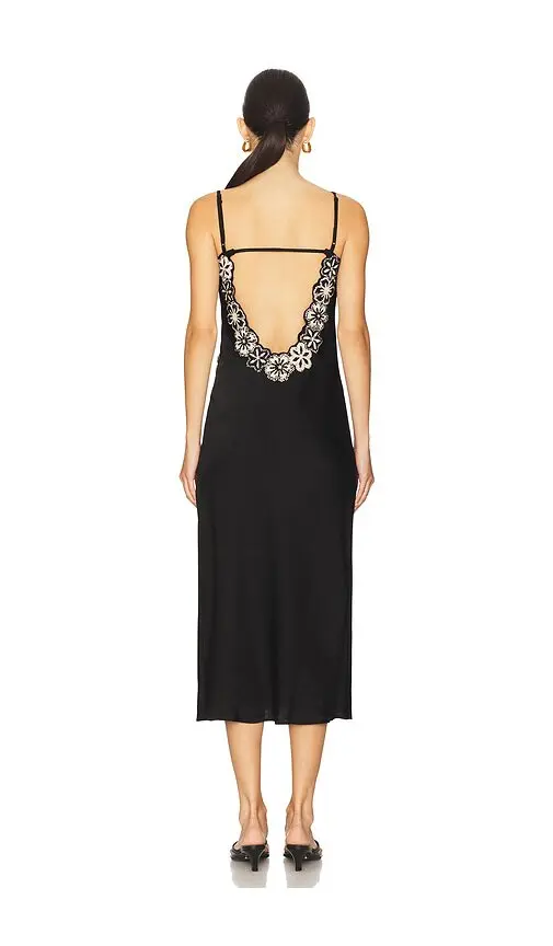 knee length dresses for ladies Tularosa Katrina Midi Dress in Pink  BlackSkinny
