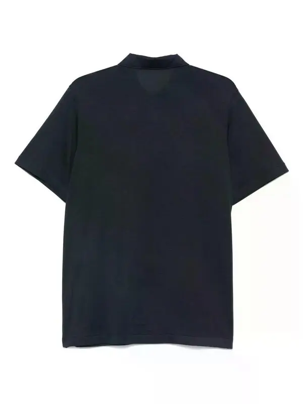 Corneliani Short Sleeve Polo Shirt - Blue