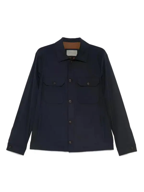 Corneliani Wool Shirt Jacket - Blue