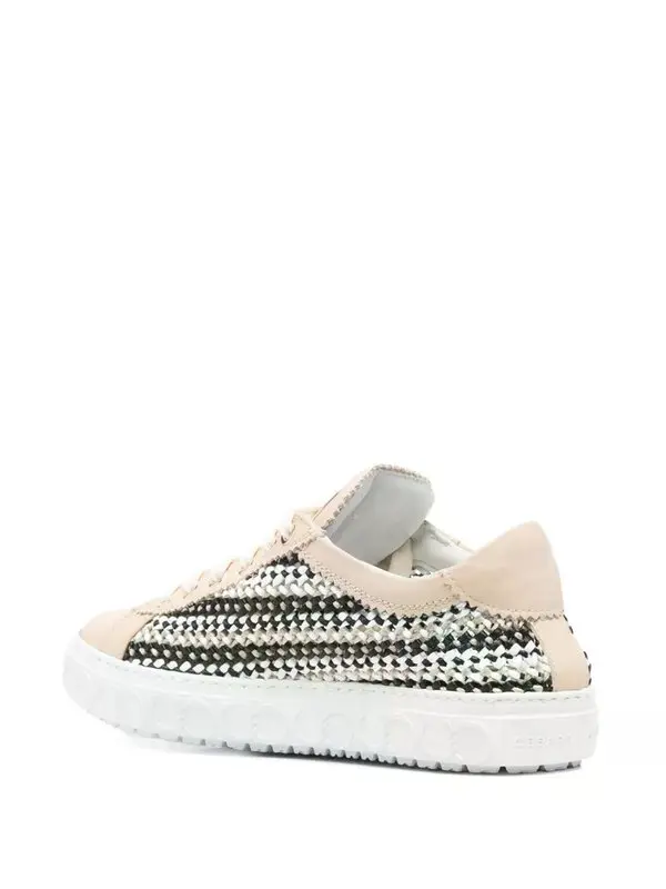 Casadei Woven Low Top Sneakers