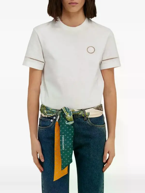 FERRAGAMO Madras-print Silk Bandeau