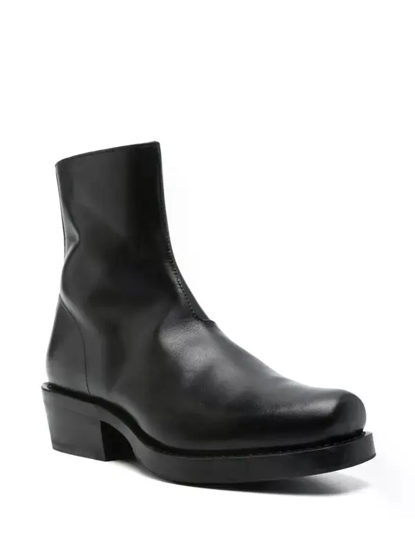 SECOND / LAYER 50mm Leather Ankle Boots