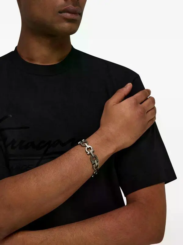 FERRAGAMO Gancini Chain Bracelet - Silver