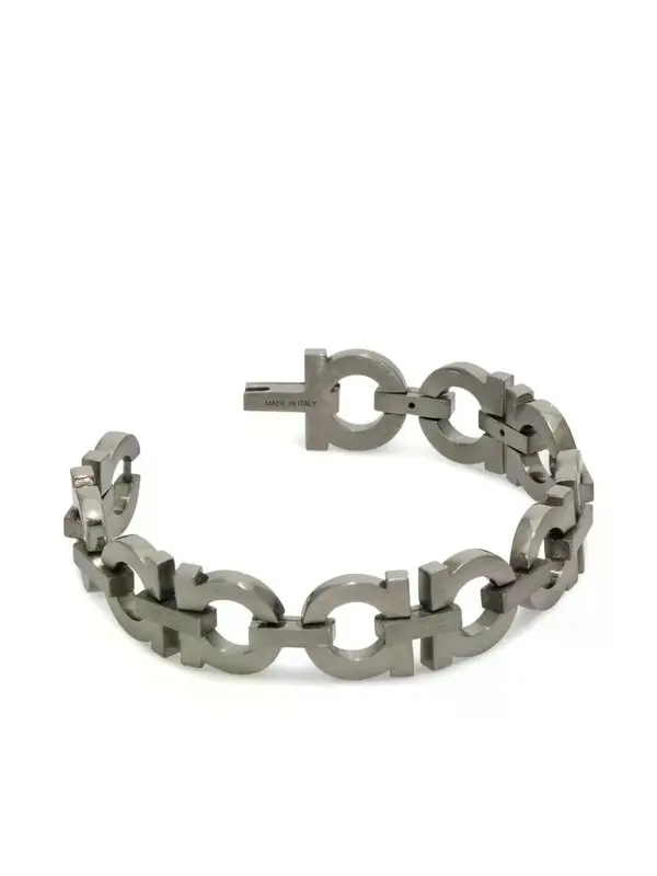 FERRAGAMO Gancini Chain Bracelet - Silver