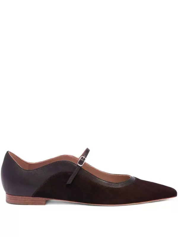 MALONE SOULIERS Cornina Suede Flat Pumps