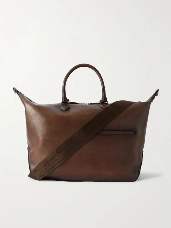 Berluti Toujours Venezia Leather Weekend Bag - Brown