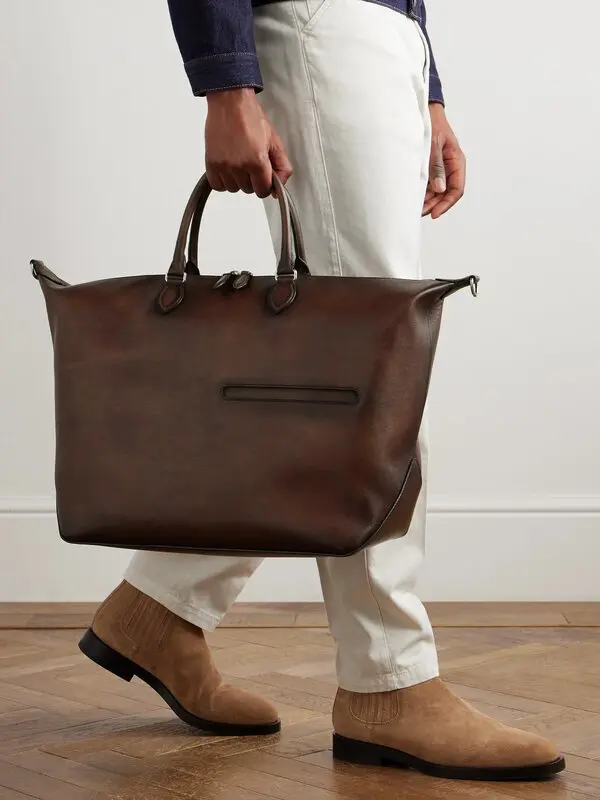 Berluti Toujours Venezia Leather Weekend Bag