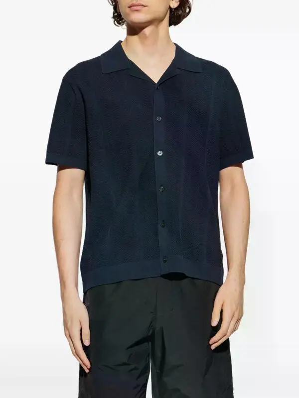 Theory Textured Short-sleeve Cardigan