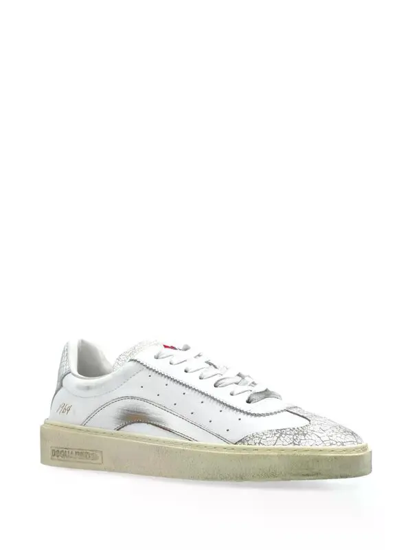 Dsquared2 Rider Metallic Leather Low-top Sneakers
