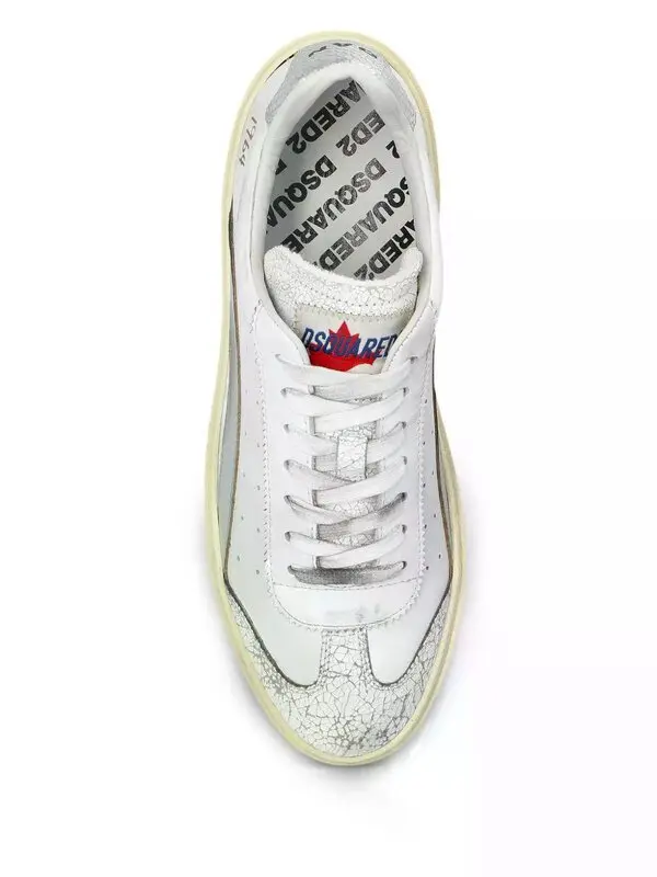 Dsquared2 Rider Metallic Leather Low-top Sneakers