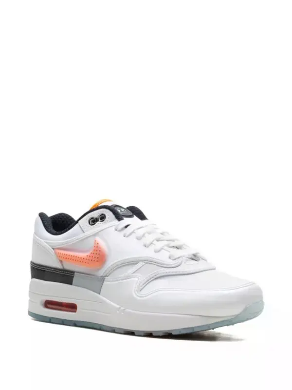 Nike Air Max 1 Sneakers - White/hyper Crimson/black