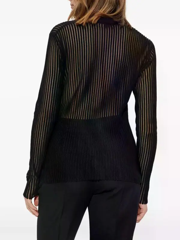 Helmut Lang Ribbed Long-sleeve Top