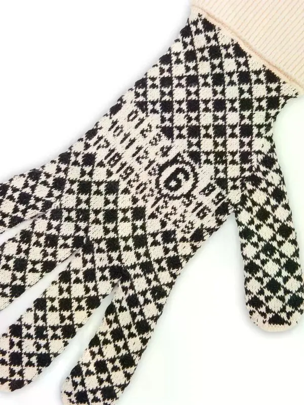 MAISON MARGIELA Intarsia-knit Gloves