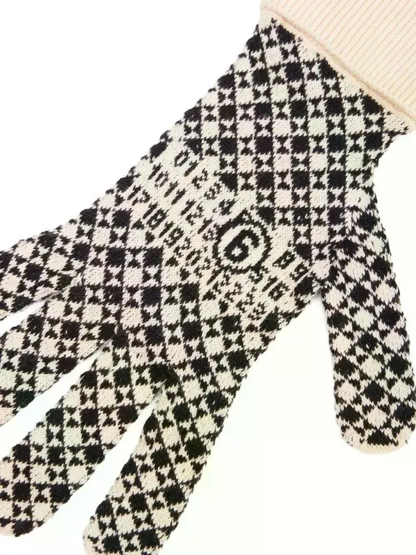 MAISON MARGIELA Intarsia-knit Gloves