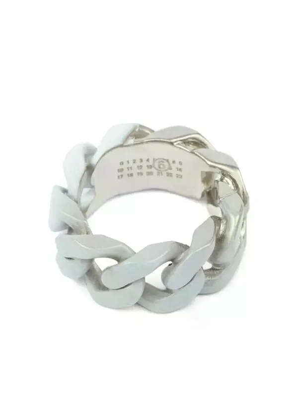 MAISON MARGIELA Numeric Chain Ring - Silver