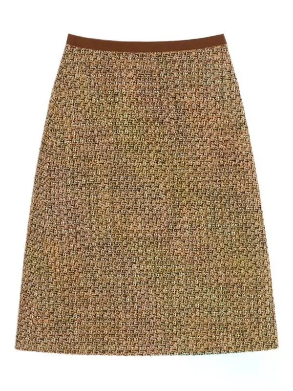 Valentino Garavani Herringbone Knit Pencil Skirt