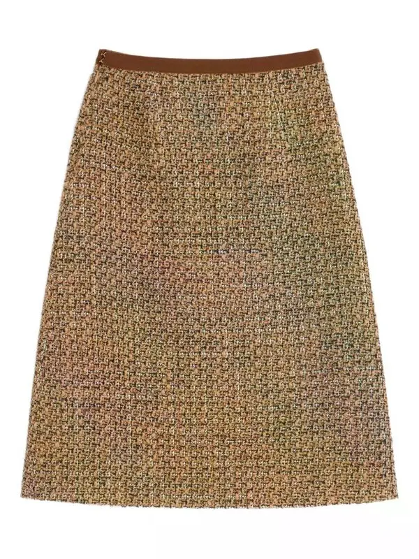 Valentino Garavani Herringbone Knit Pencil Skirt