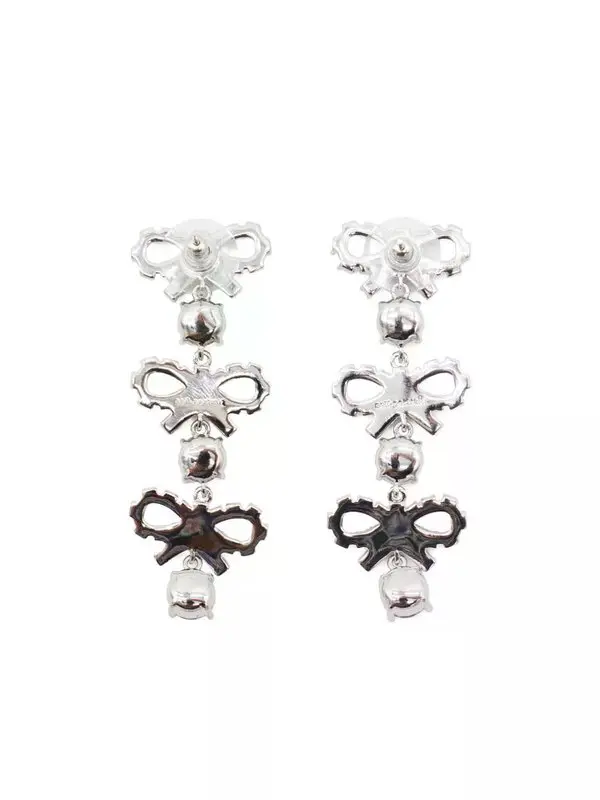 SELF-PORTRAIT Mini Bow Drop Earrings
