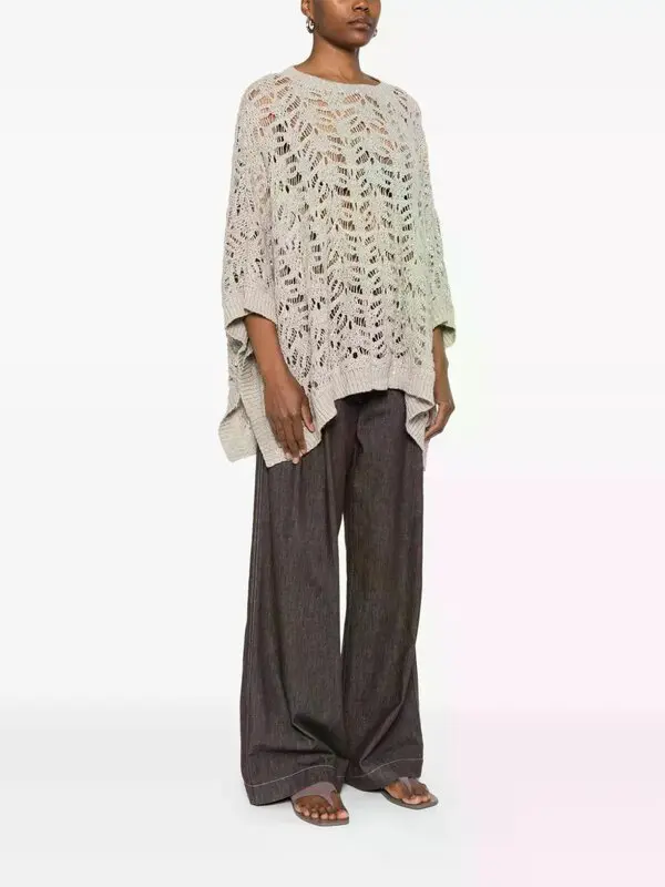 Brunello Cucinelli Crew-neck Knitted Top
