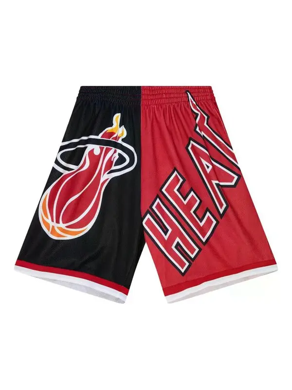 Mitchell & Ness Nba Miami Heat Big Face 5.0 Shorts - Black
