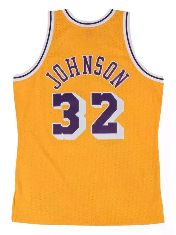 Mitchell & Ness X Nba Lakers 84 Magic Johnson Swingman Home Tank Top - Yellow
